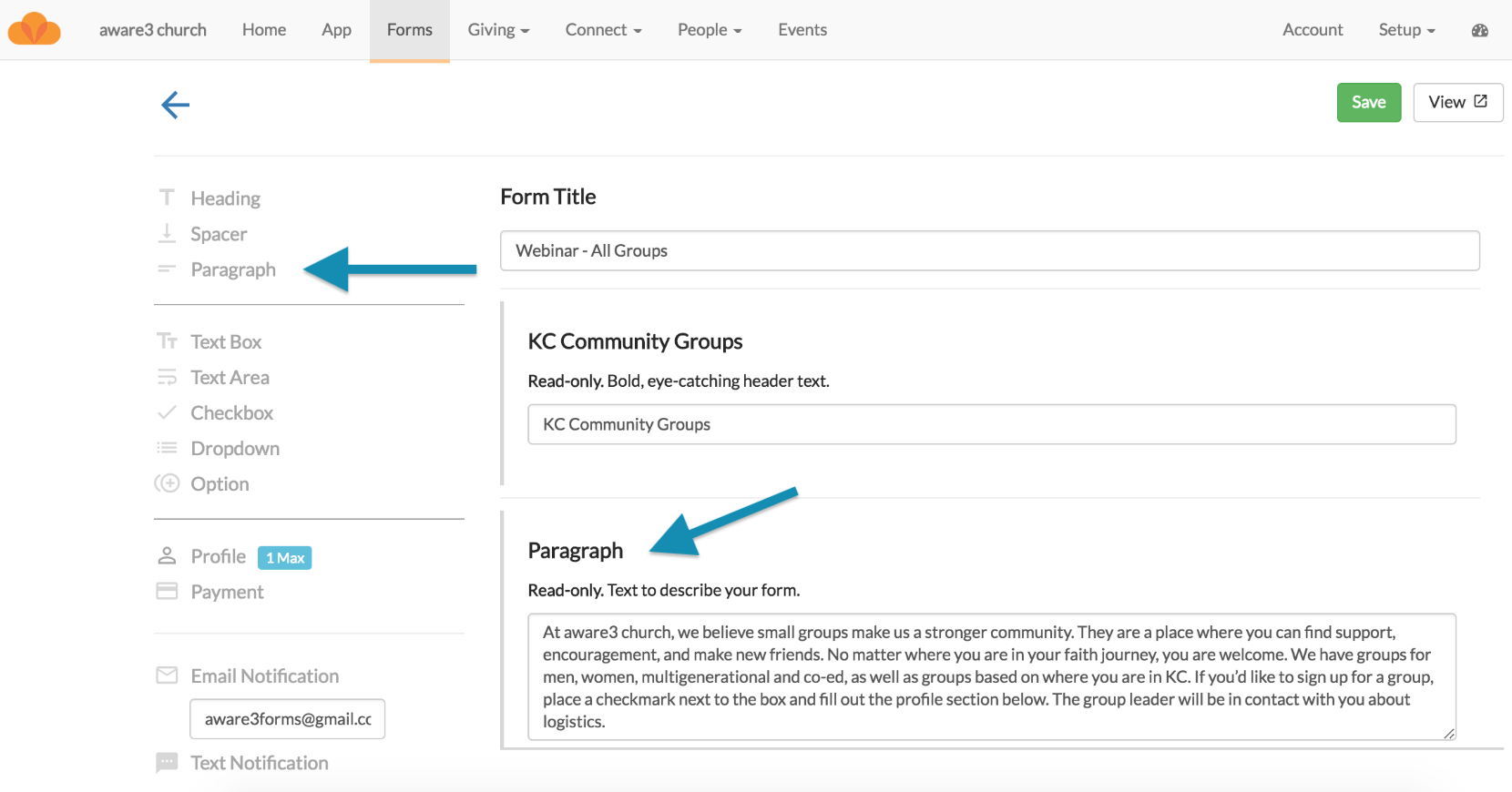 Managing Groups – Aware3
