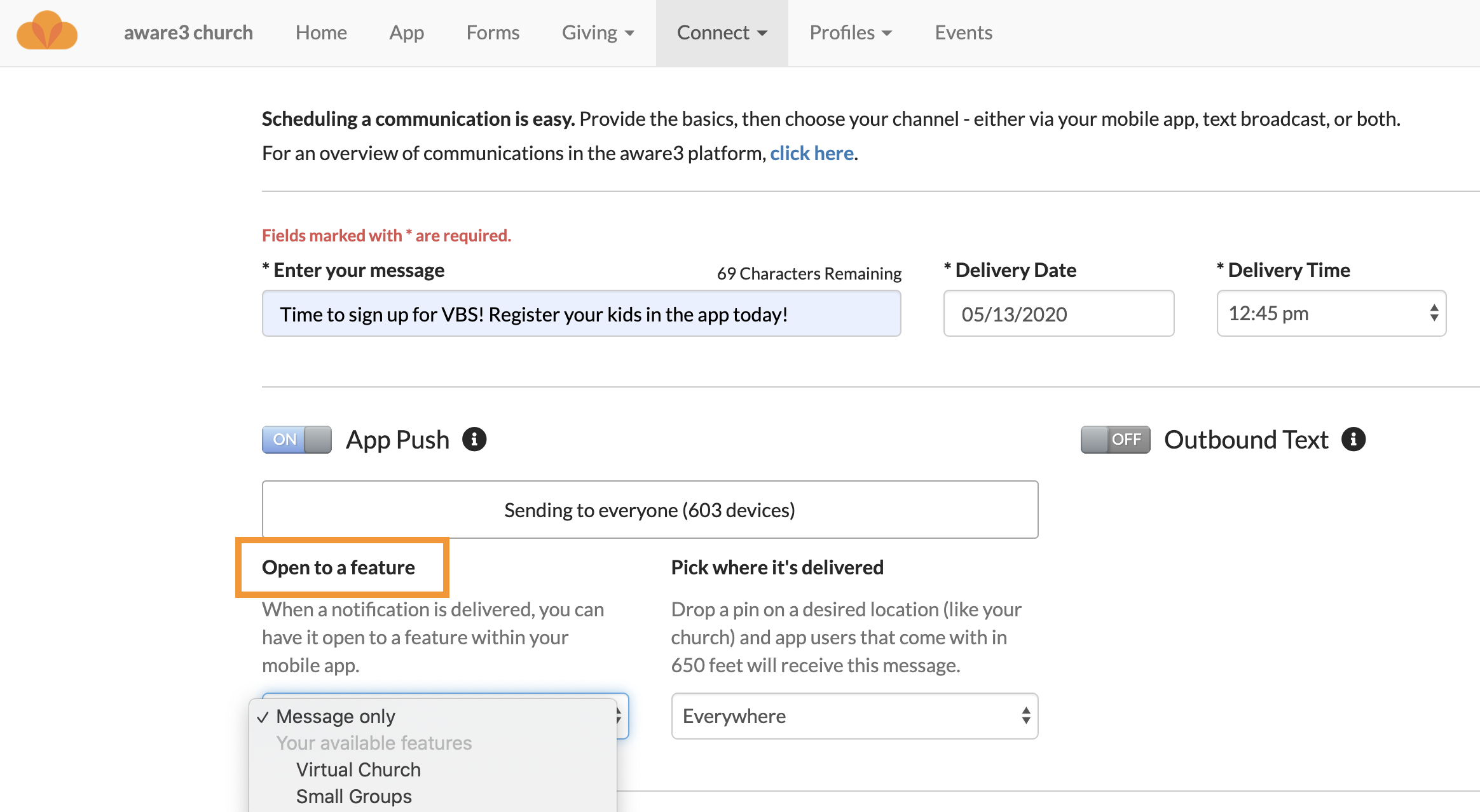 Content-targeted Push Notifications – Aware3