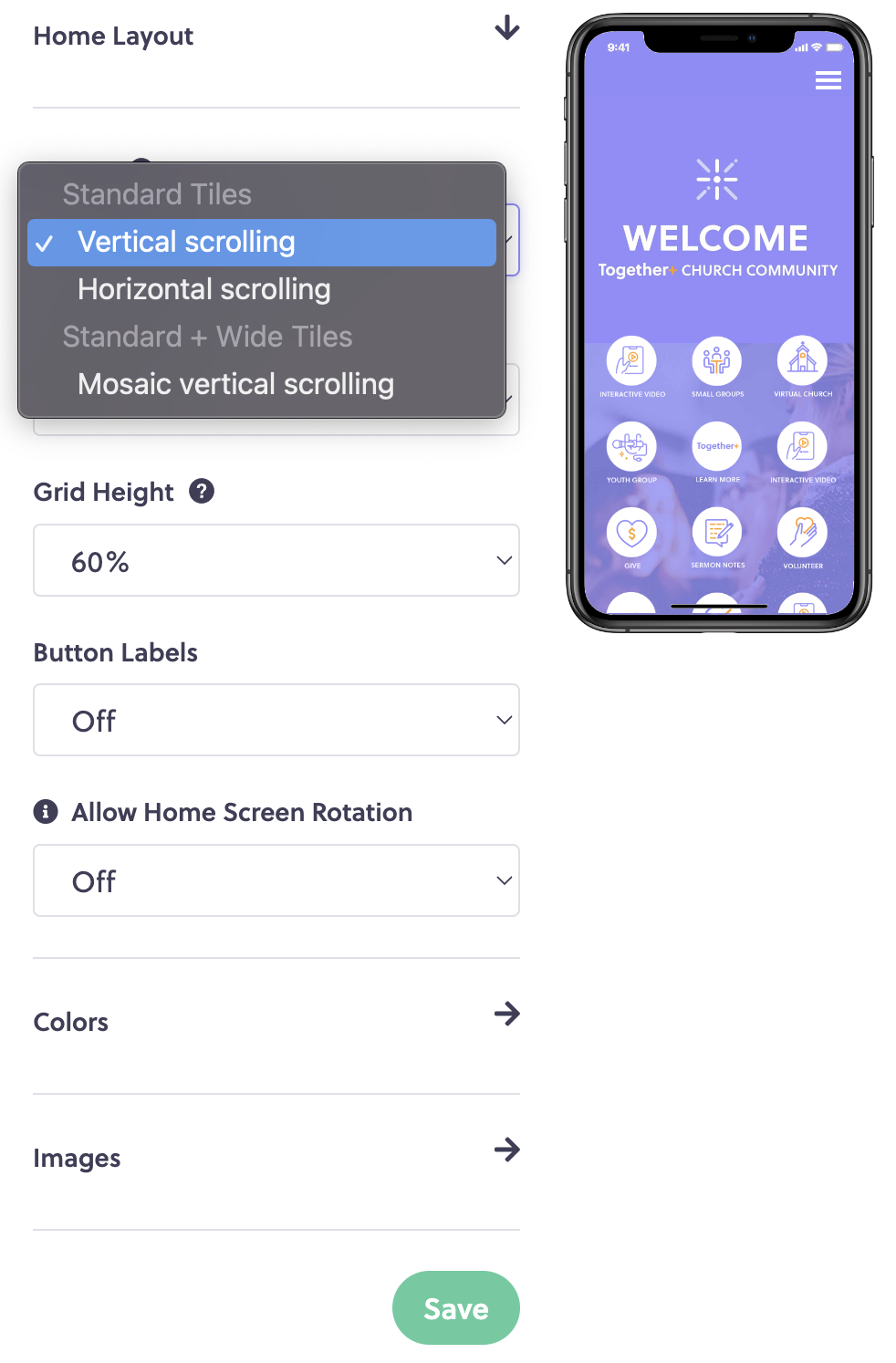 Icon App Layout – Aware3
